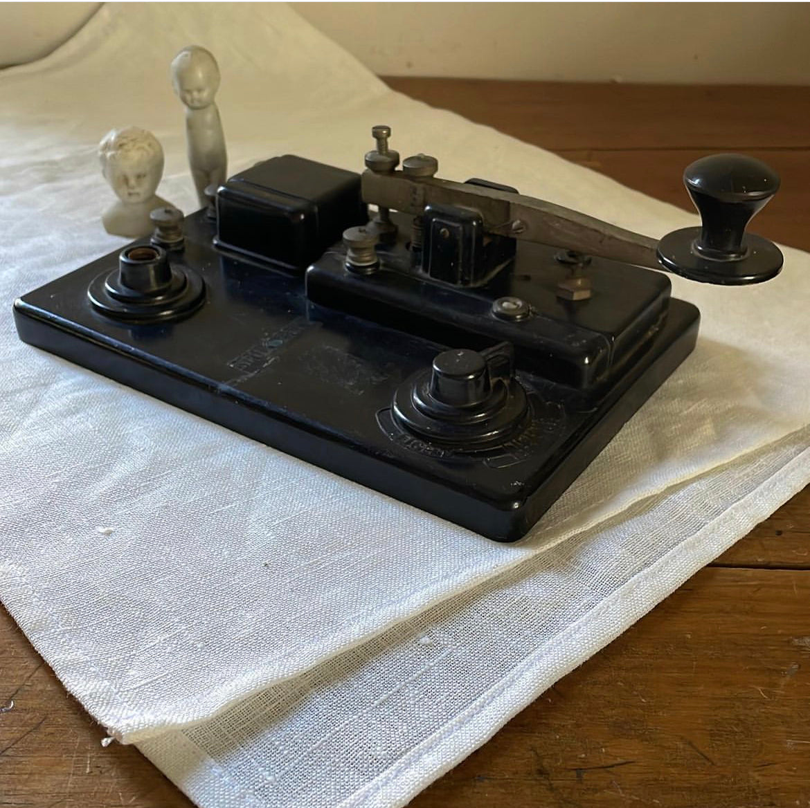 World War Two Morse Code Key Blue Point Bakelite – Found By Her